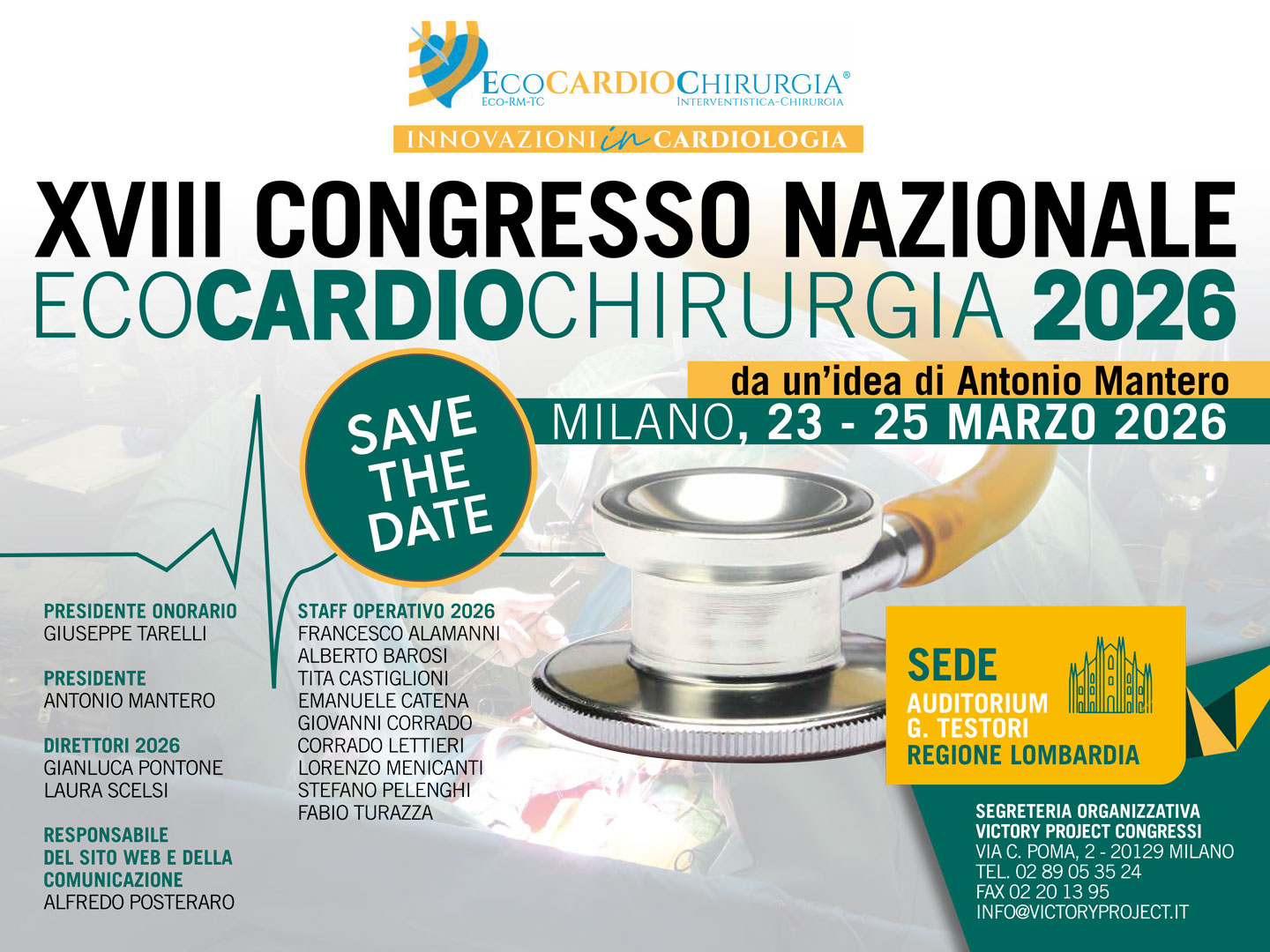 XVIII Congresso Nazionale di ECOCARDIOCHIRURGIA® - Milano, 23-25 marzo ...